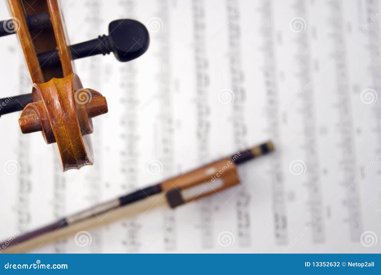 Violin scroll and pegbox stock photo. Image of scroll - 13352632
