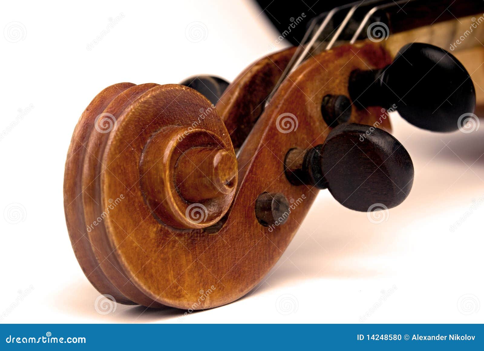 Violin scroll and pegbox stock photo. Image of abstract - 14248580
