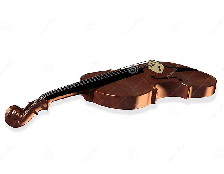 Violin with shadow stock illustration. Illustration of musician - 27957296