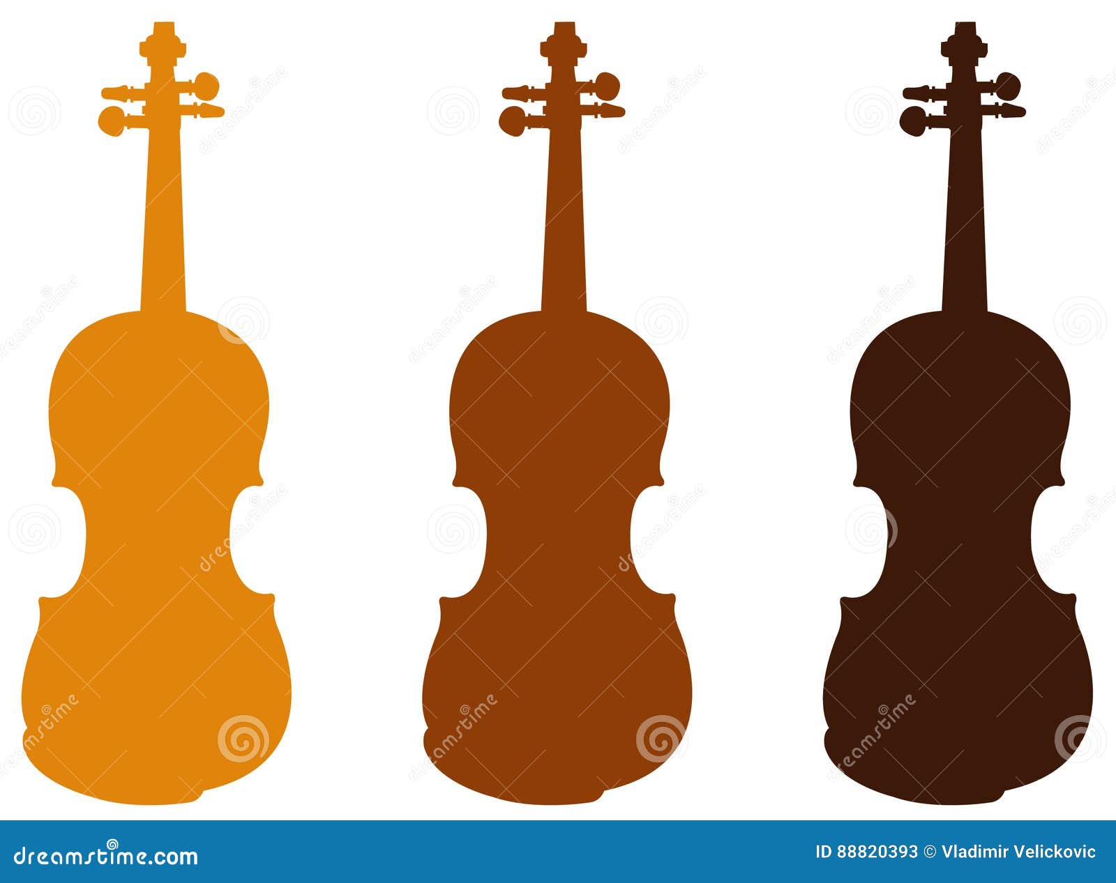 Violin silhouette stock vector. Illustration of objects - 88820393