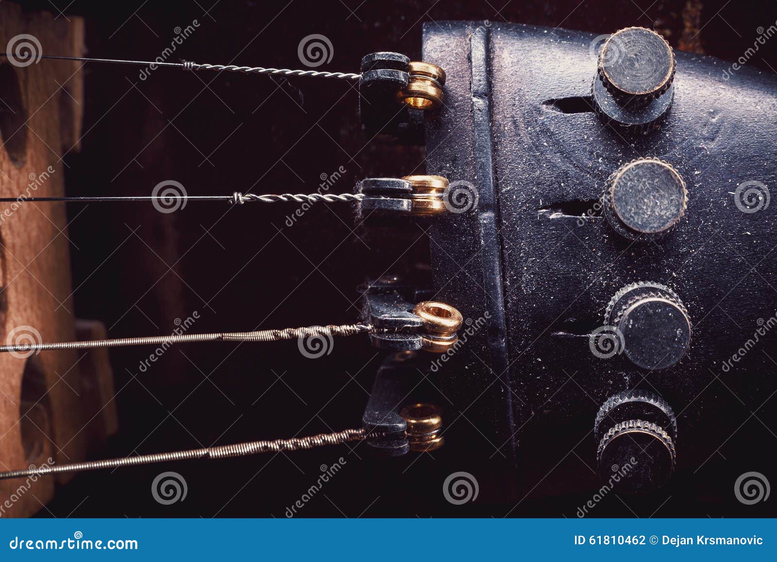 Violin Strings Details stock photo. Image of brown, musical - 61810462