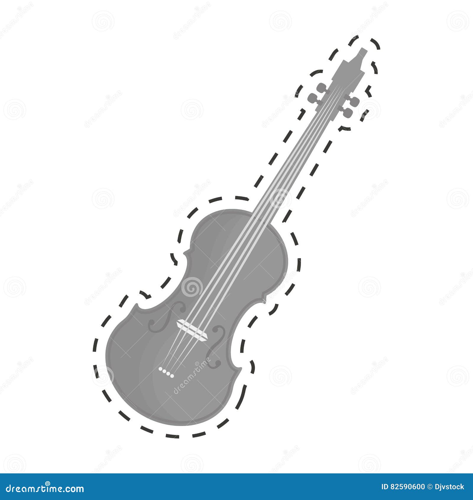 Violin or viola icon image stock vector. Illustration of classic - 82590600