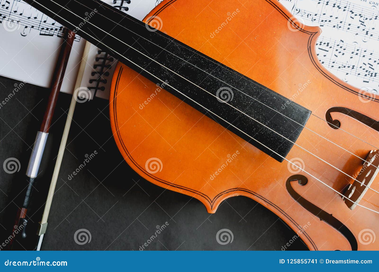Violin stock image. Image of classical, string, instrument - 125855741