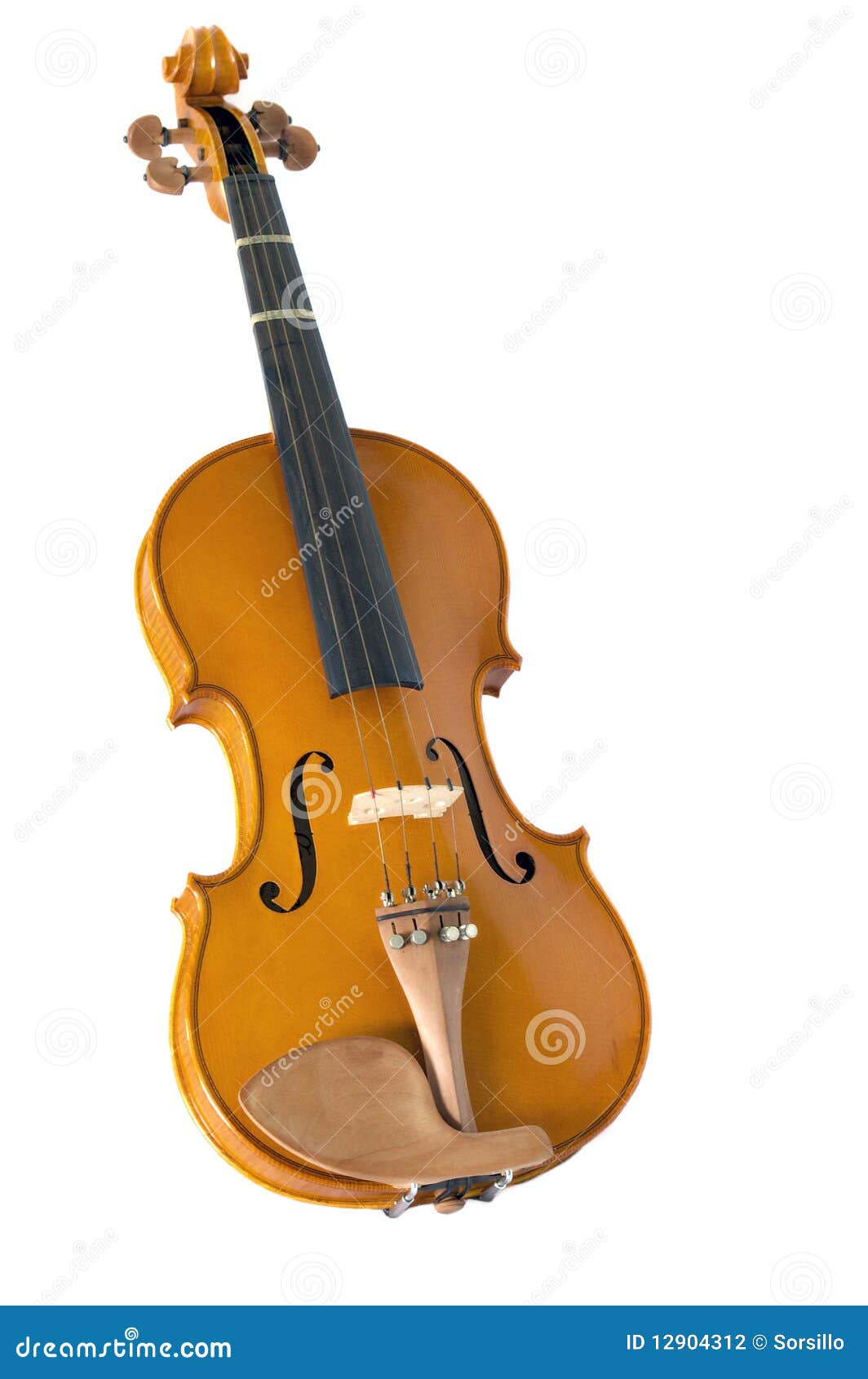Violin on white stock photo. Image of instrument, full - 12904312