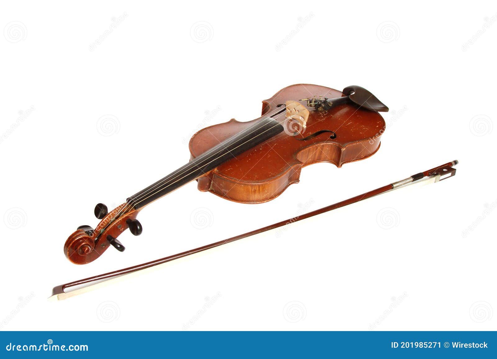 Violin on a White Background Stock Image - Image of body, isolated ...