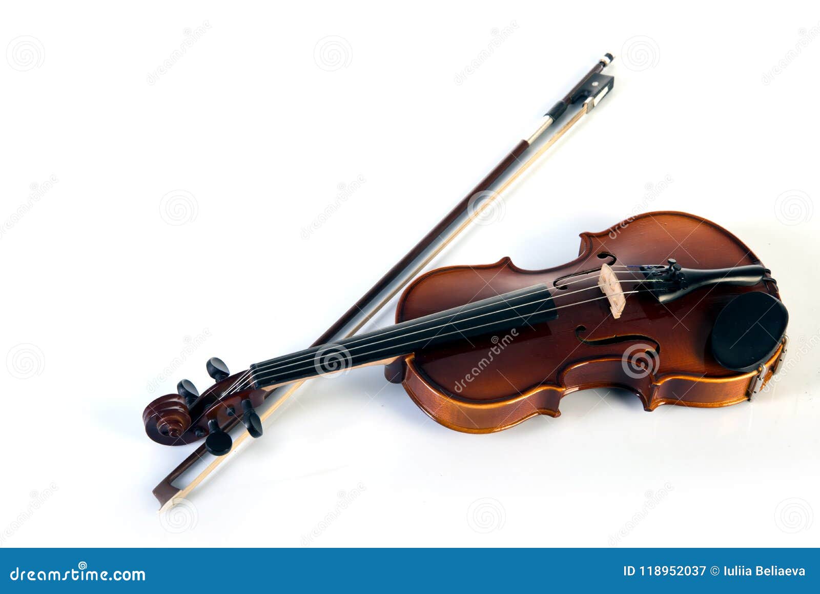 Violin Front View on White. Stock Image - Image of artistic, beautiful ...