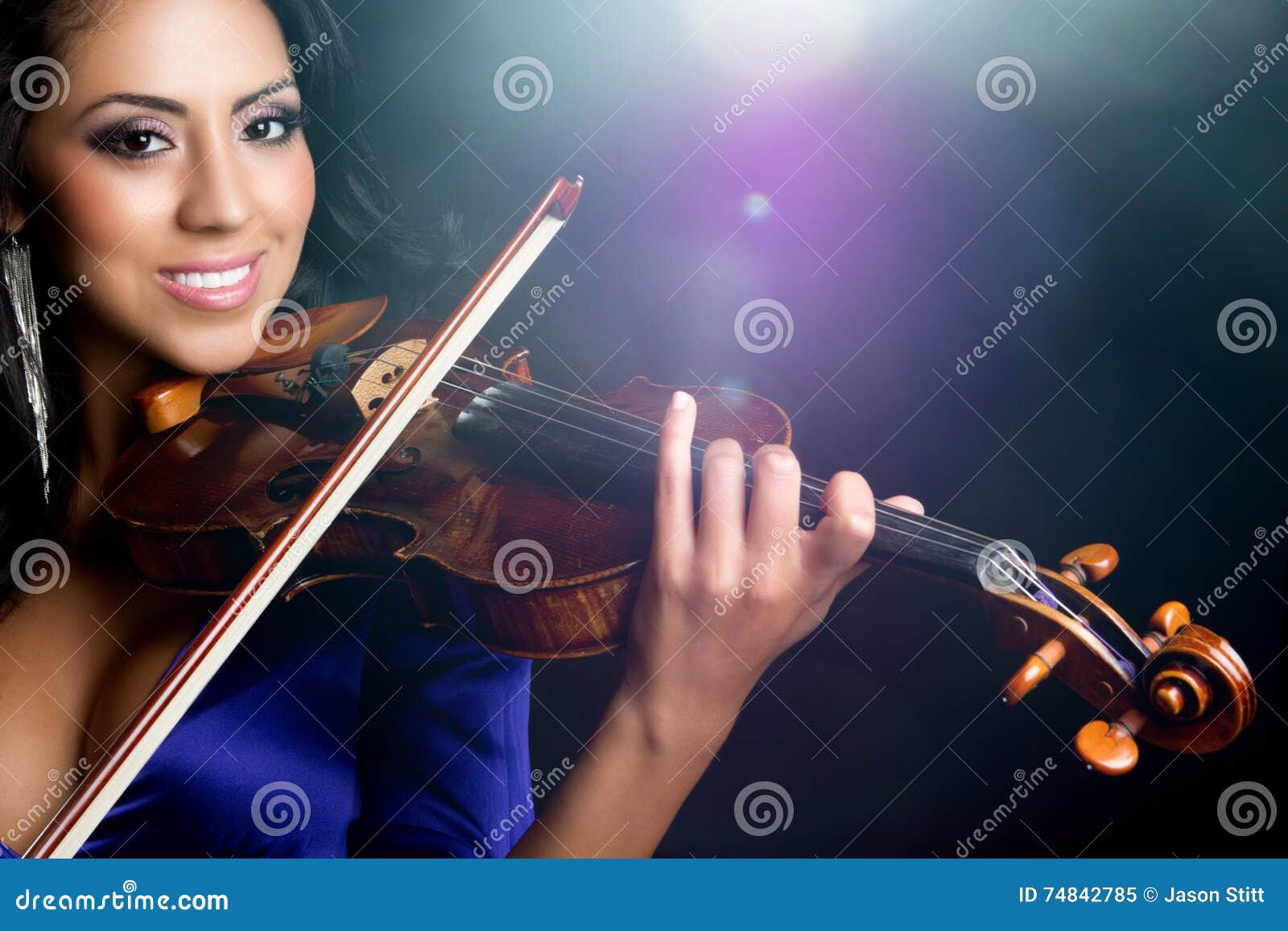 Violin Woman stock image. Image of musical, attractive - 74842785