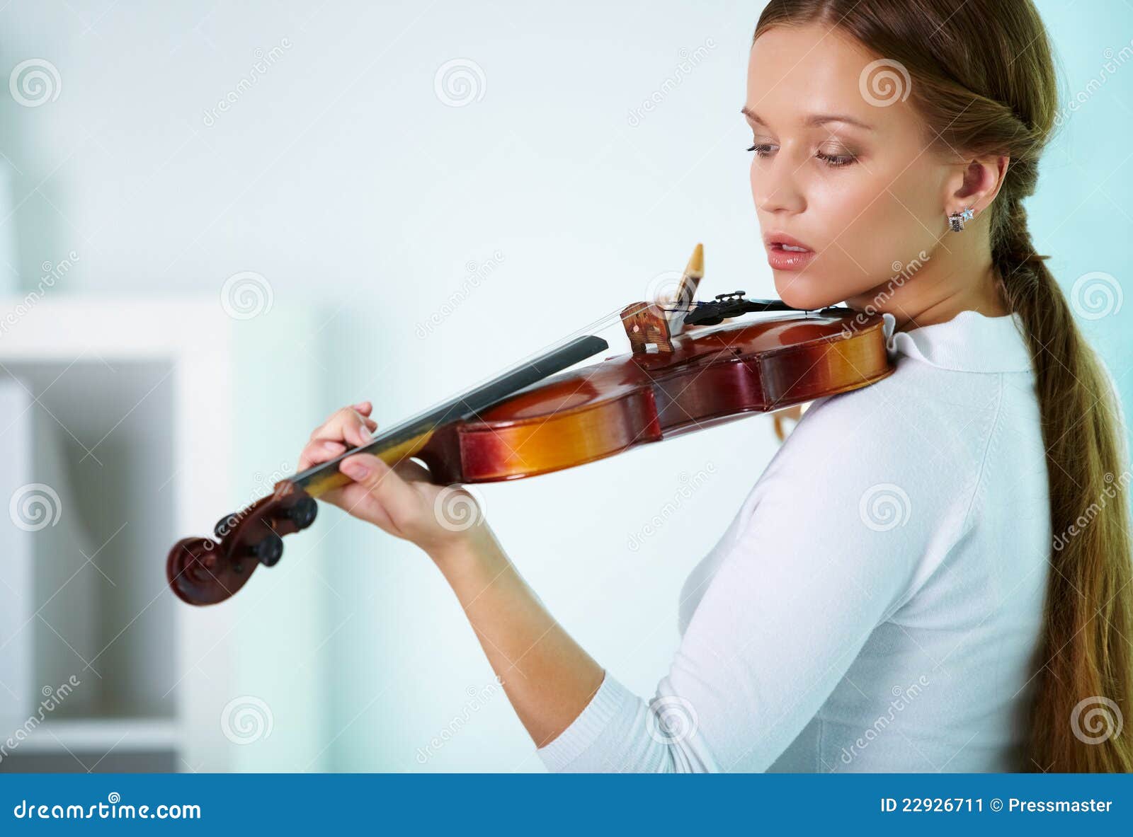 Violinist stock image. Image of instrument, female, blonde - 22926711