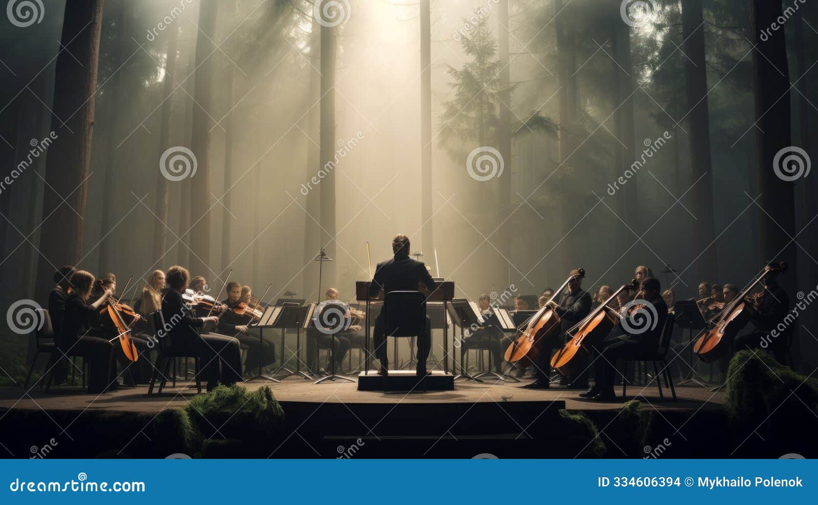 Violinists Performing in Classical Music Concert. Neural Network Ai ...