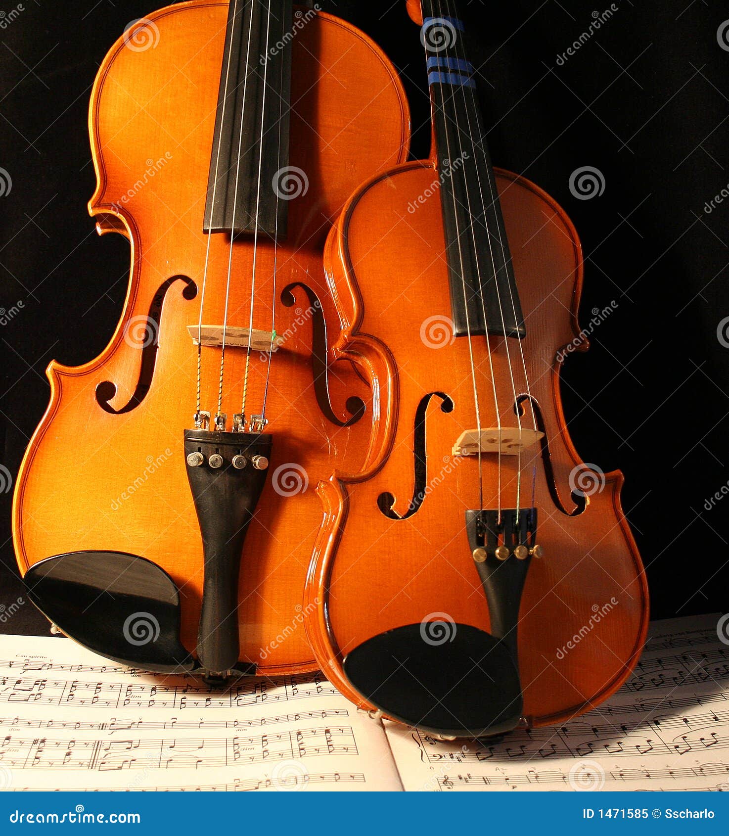 Violins & music stock image. Image of instruments - 1471585
