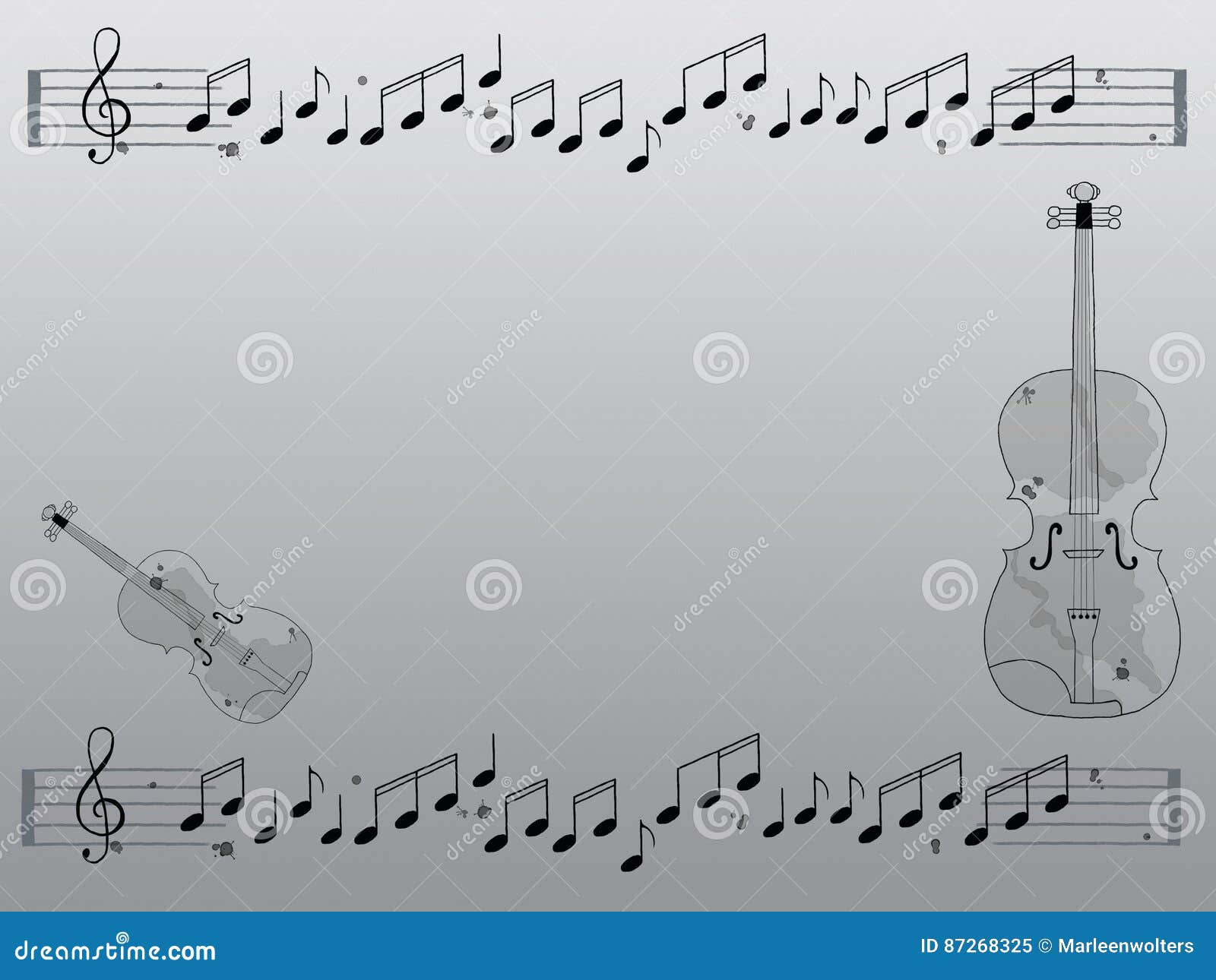 Violins stock illustration. Illustration of simplicity - 87268325