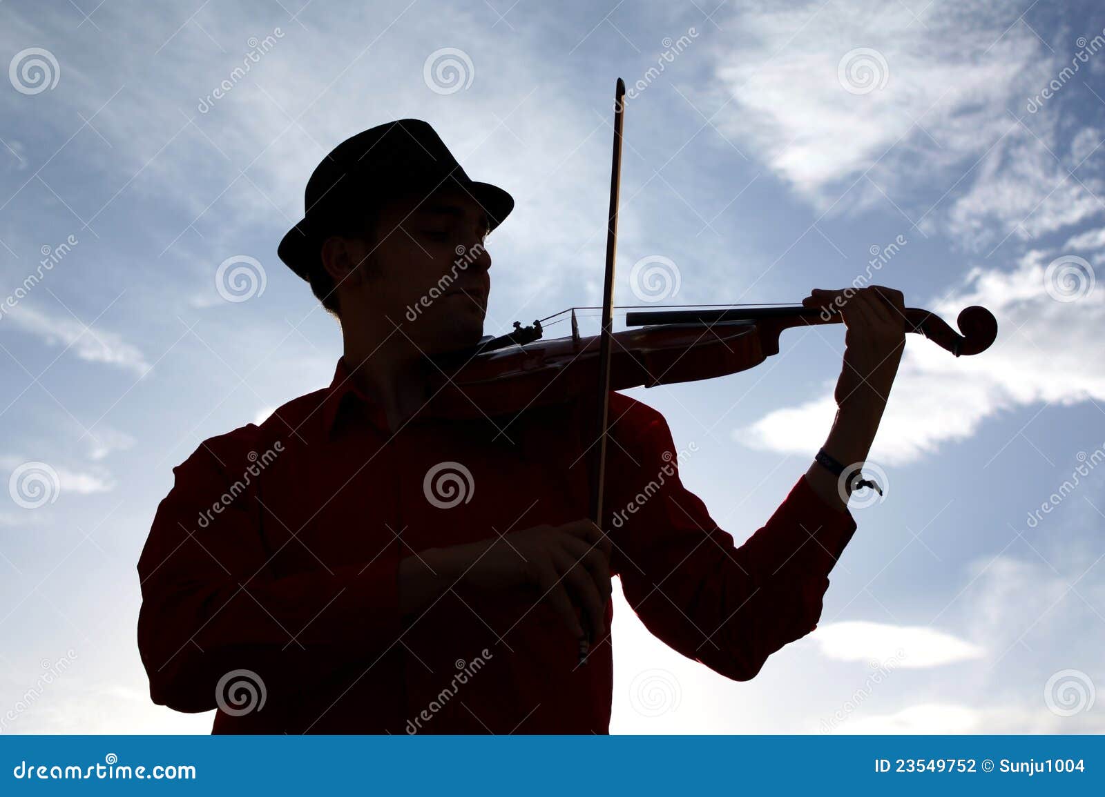 Violist stock foto. Image of instrument, sluit, optillen - 23549752