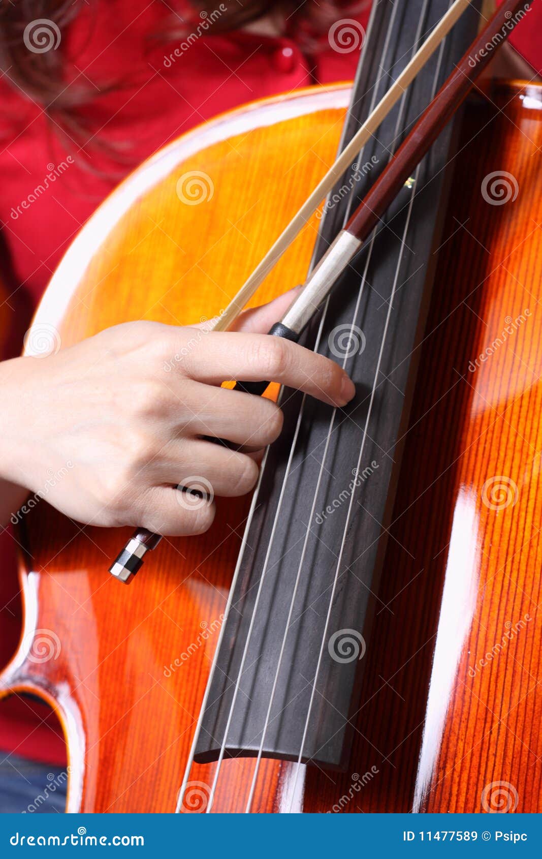 Violoncelle Pizzicato image stock. Image of doigt, studio - 11477589