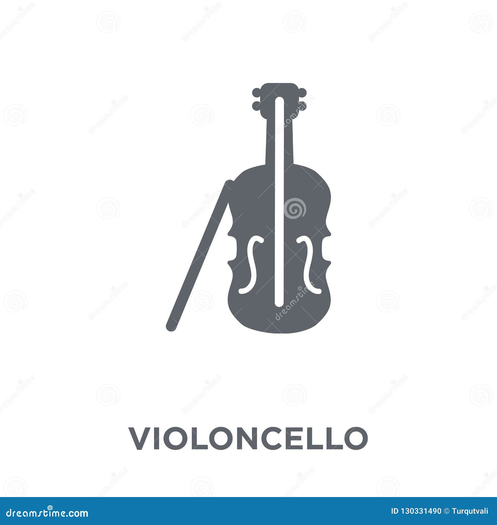 Violoncello Icon. Trendy Violoncello Logo Concept On White Background ...