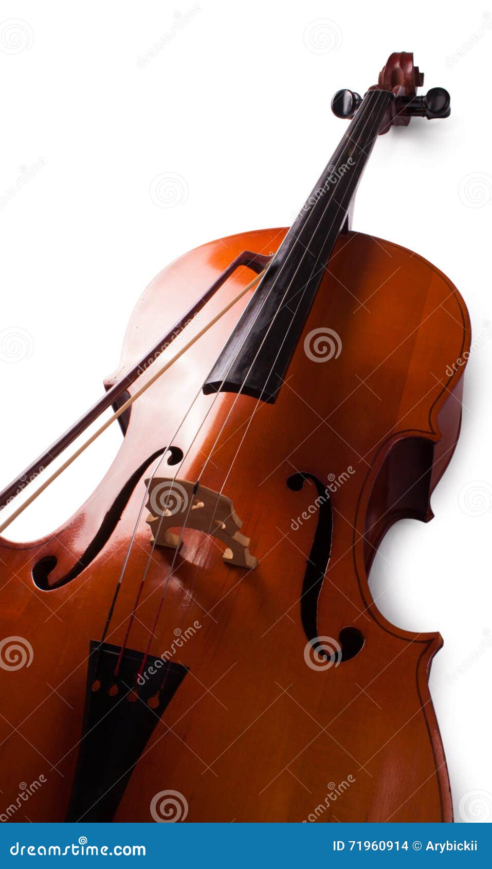 Violoncello Su Un Fondo Bianco Fotografia Stock - Immagine di musica ...