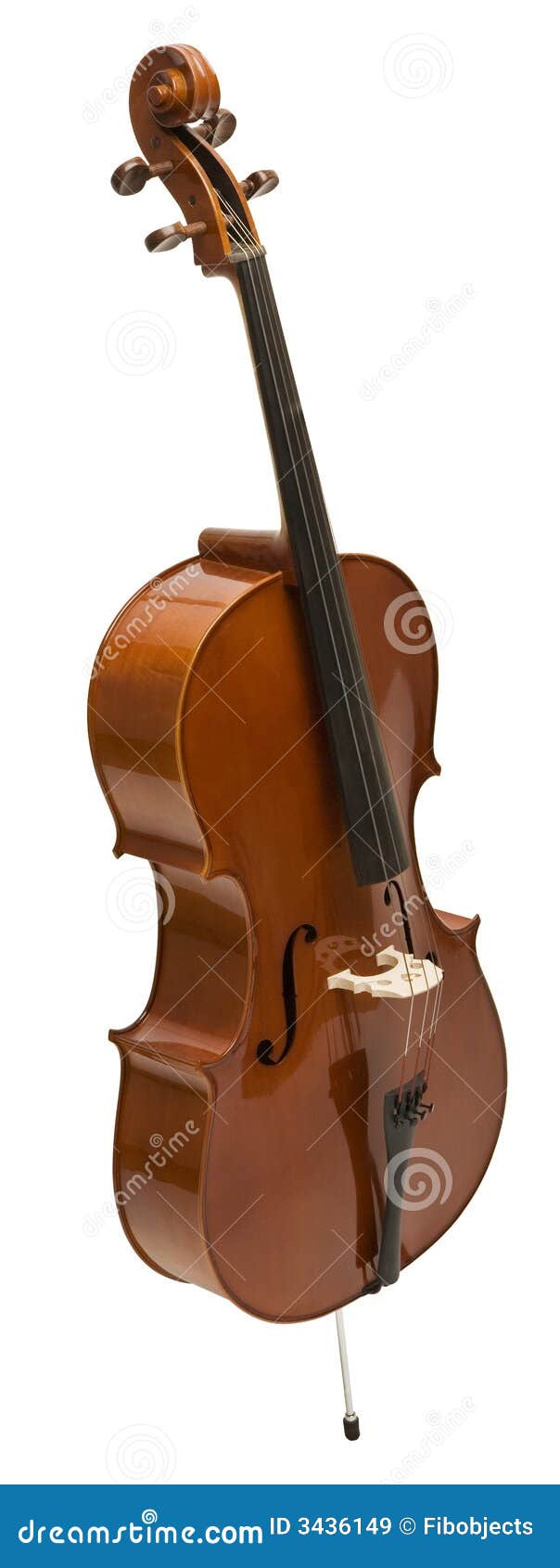 Violoncelo imagem de stock. Imagem de grampeado, passatempo - 3436149