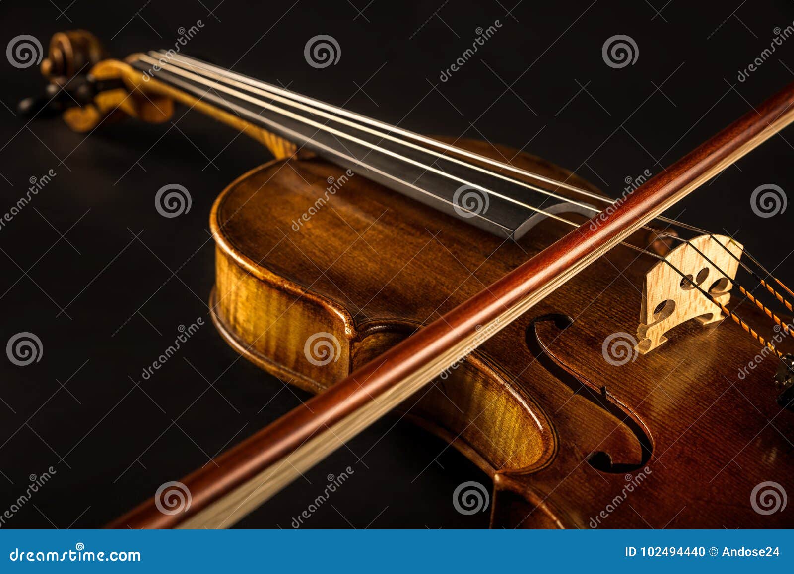 Viool stock foto. Image of geïsoleerd, melodie, harmonie - 102494440