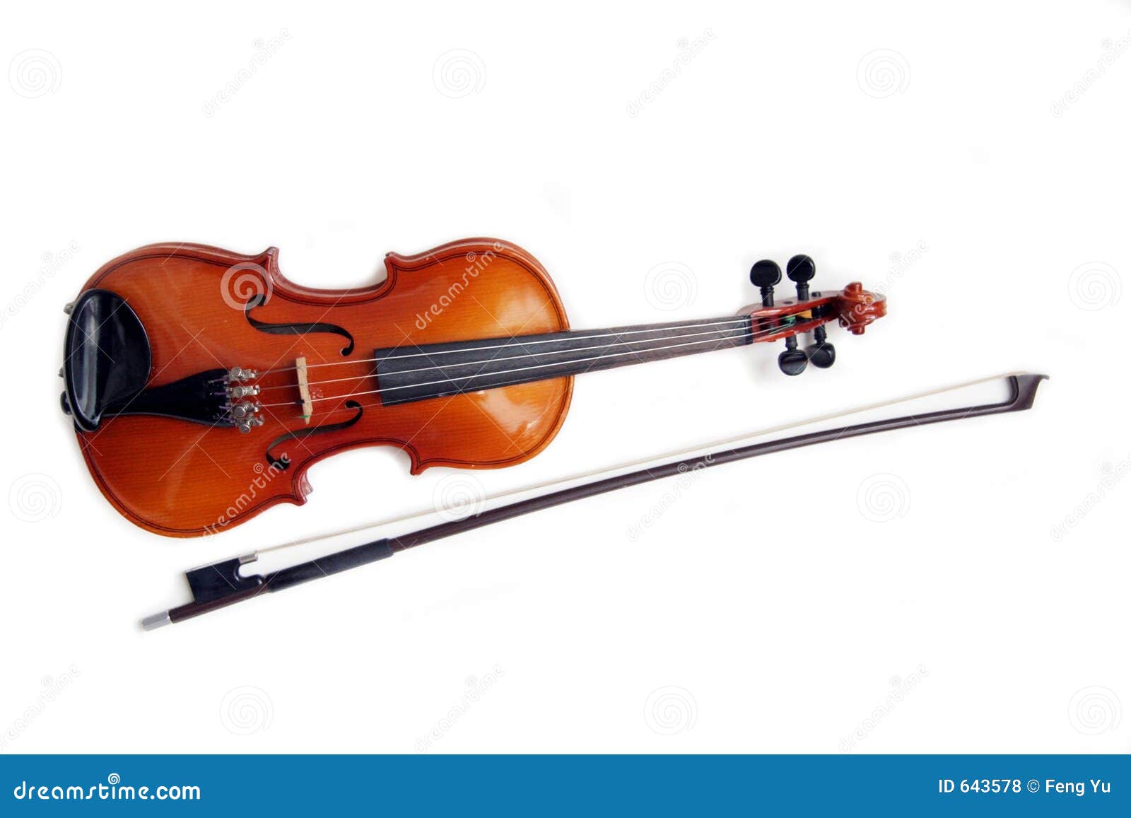 Viool en boog. stock foto. Image of koord, muzikaal, muziek - 643578