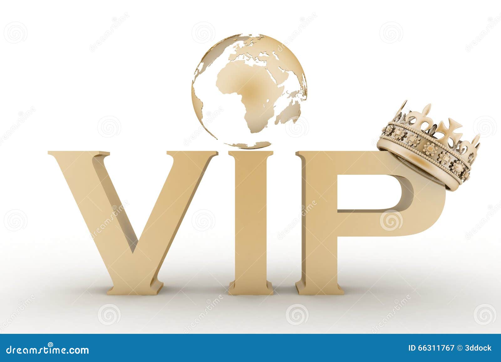 VIP Abbreviation with a Crown Stock Illustration - Illustration of ...