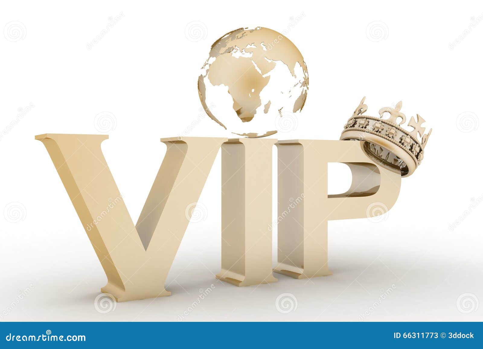 VIP Abbreviation with a Crown Stock Illustration - Illustration of ...