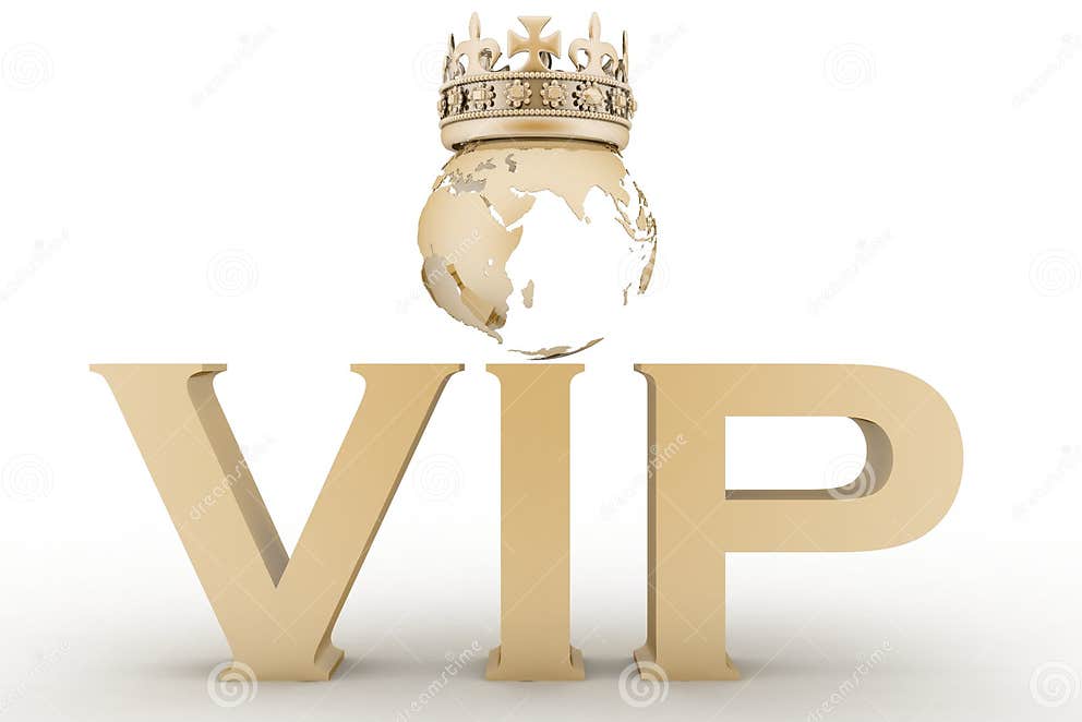 VIP Abbreviation with a Crown Stock Illustration - Illustration of ...