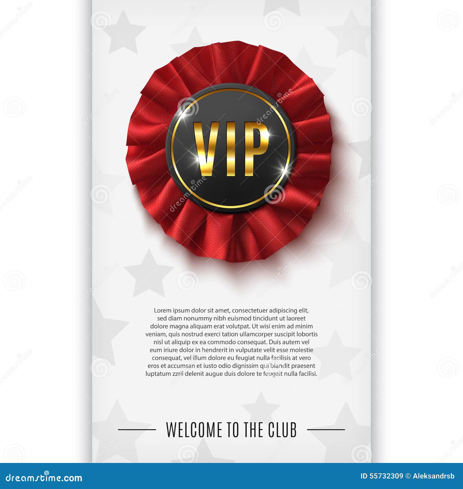 VIP Background with Realistic Award Ribbon Stock Vector - Illustration ...