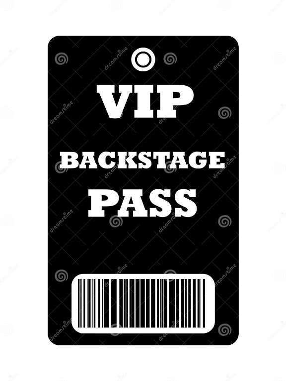 VIP Backstage pass stock illustration. Illustration of entertainment ...