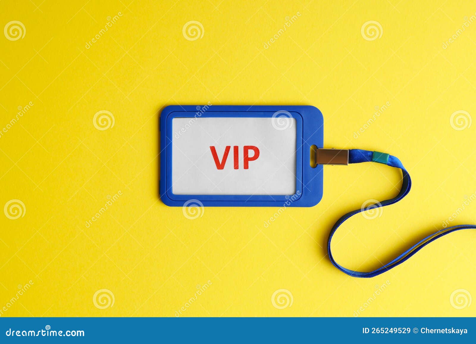 Vip Badge on Yellow Background, Top View. Space for Text Stock Image ...