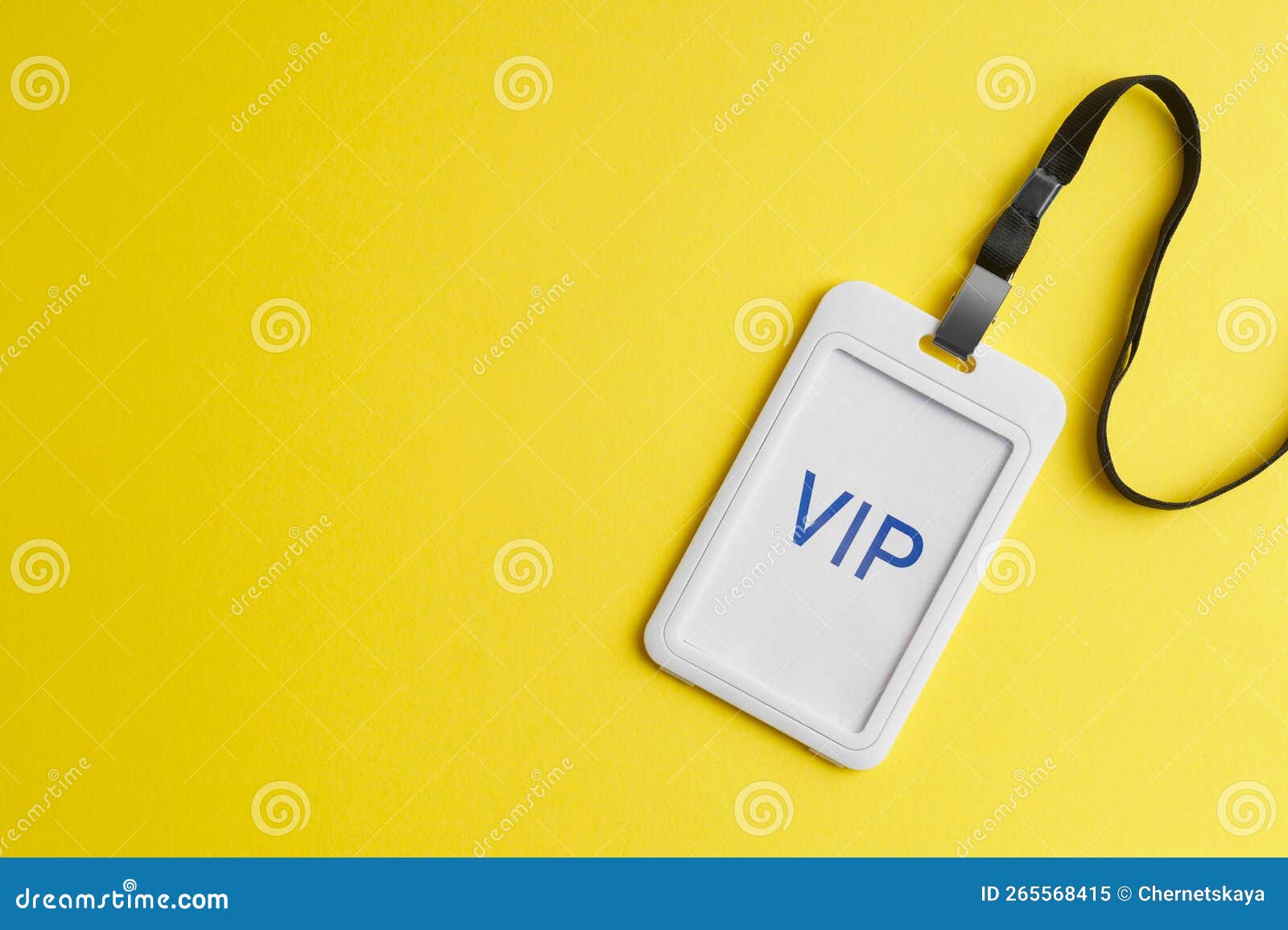 Vip Badge on Yellow Background, Top View. Space for Text Stock Image ...