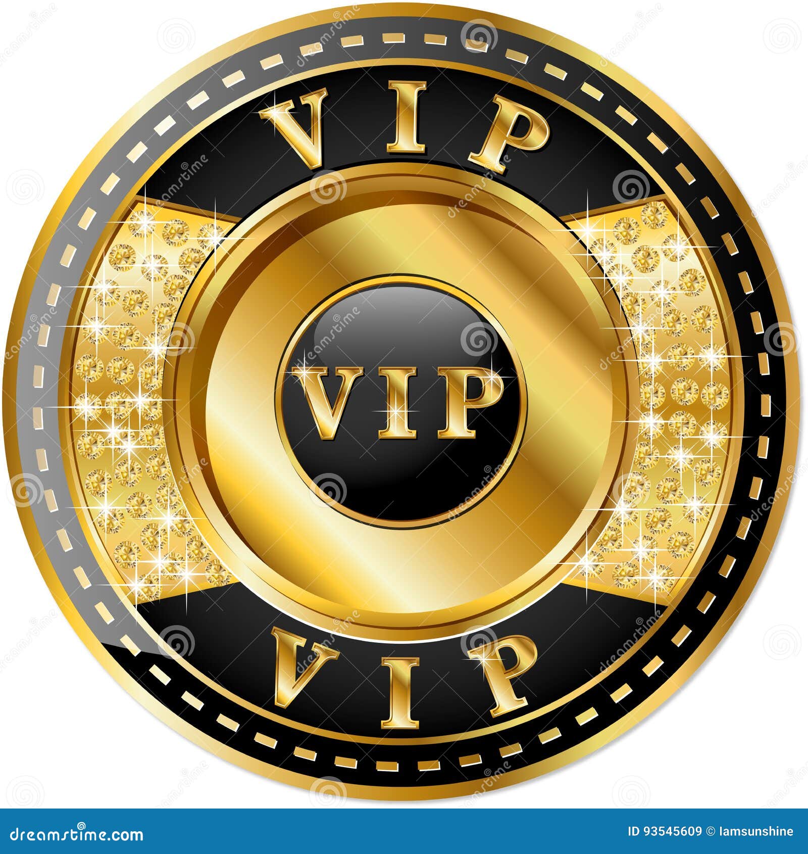 VIP banner stock illustration. Illustration of important - 93545609