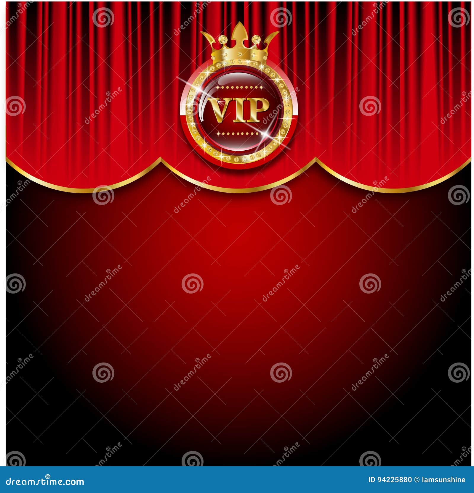 VIP banner stock vector. Illustration of magnificent - 94225880