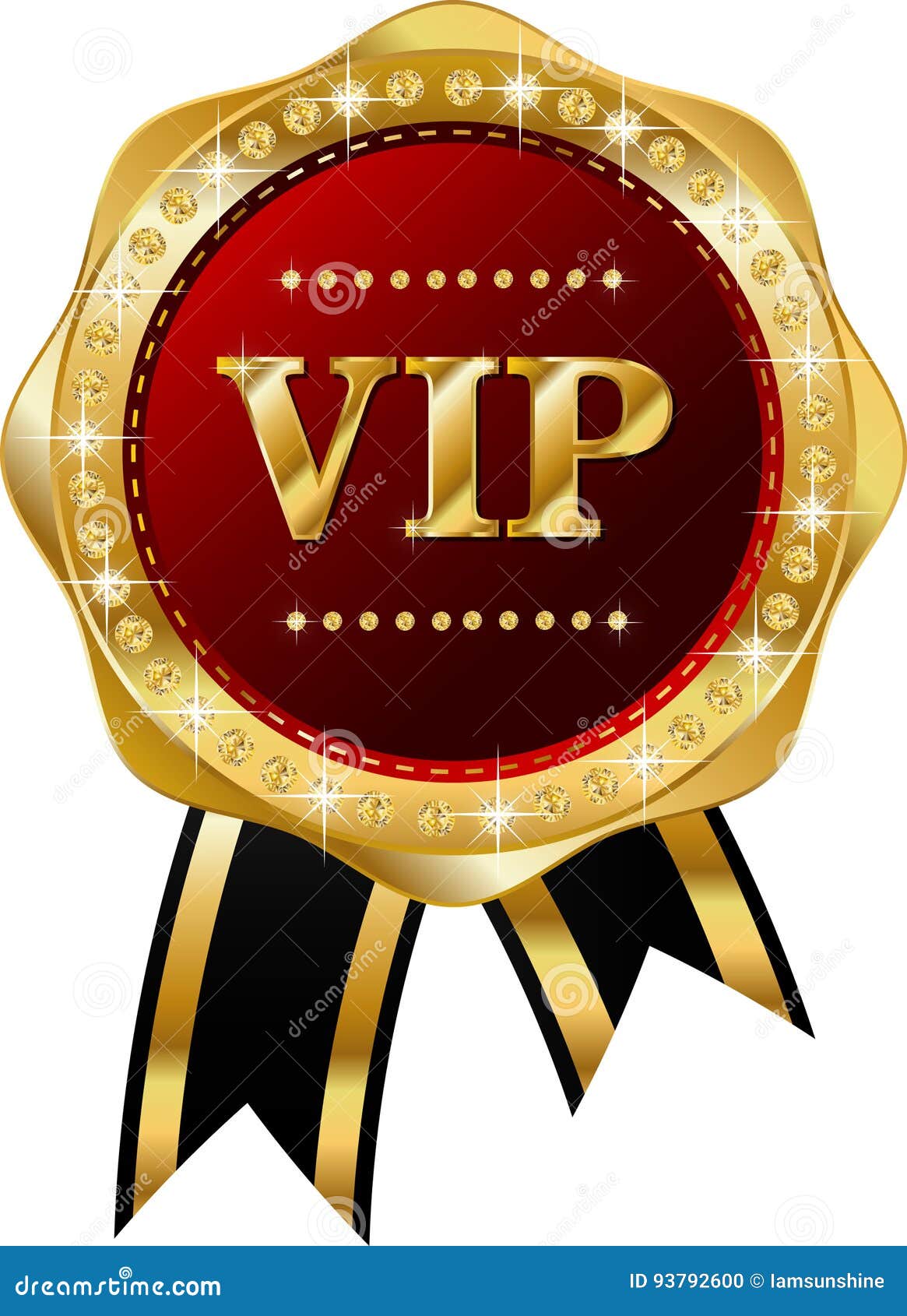 VIP banner stock vector. Illustration of card, jewelry - 93792600