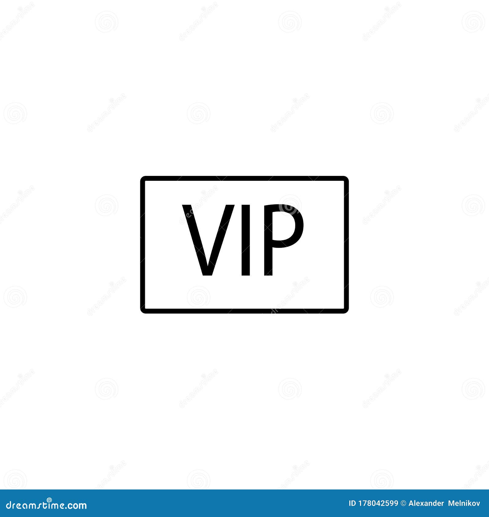 VIP Black Sign Icon. Vector Illustration Eps 10 Stock Illustration ...