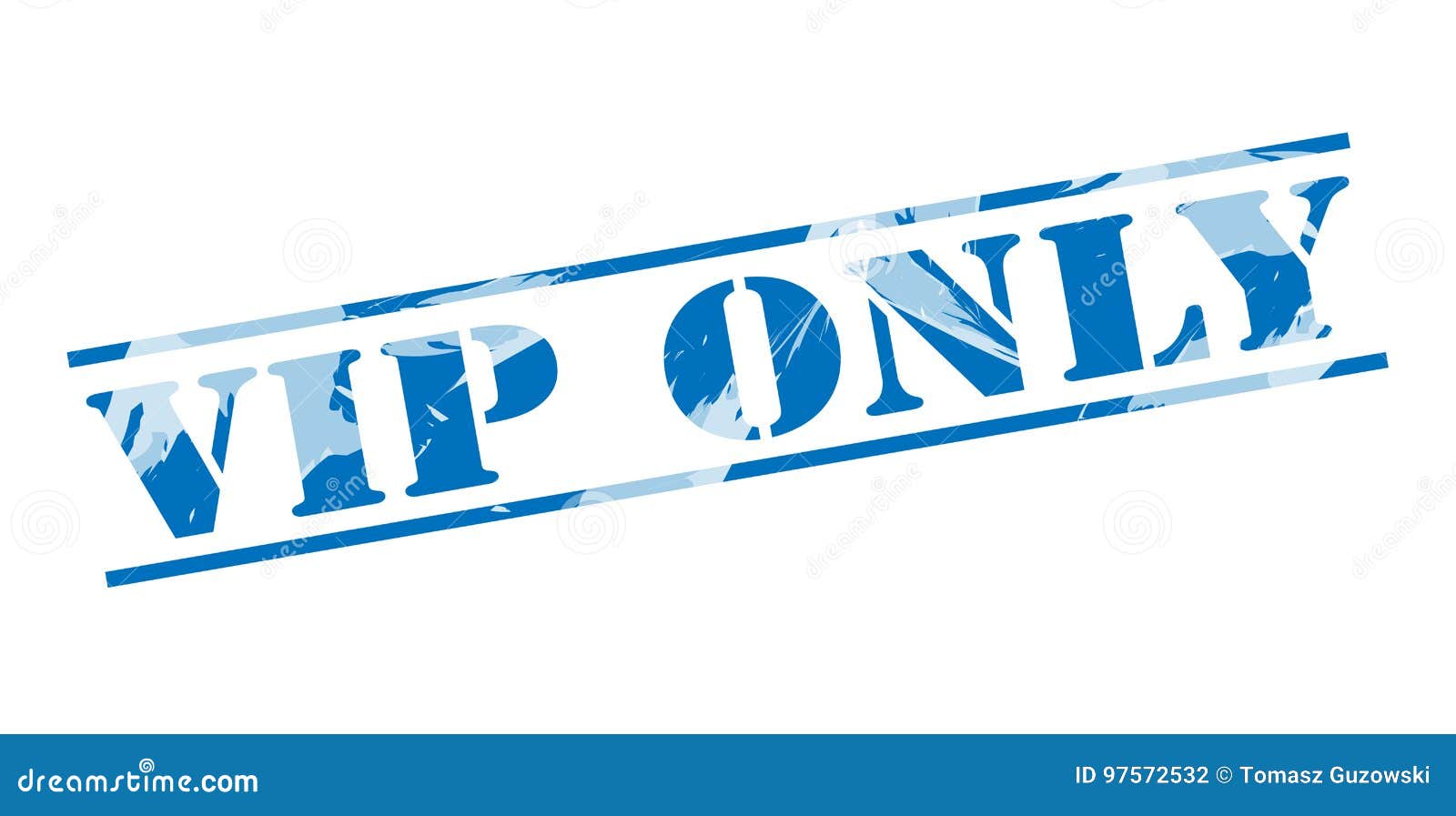 VIP only blue stamp stock illustration. Illustration of button - 97572532