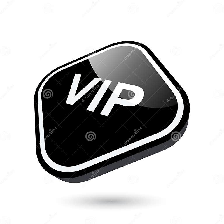 VIP button stock vector. Illustration of privileged, corners - 14369767