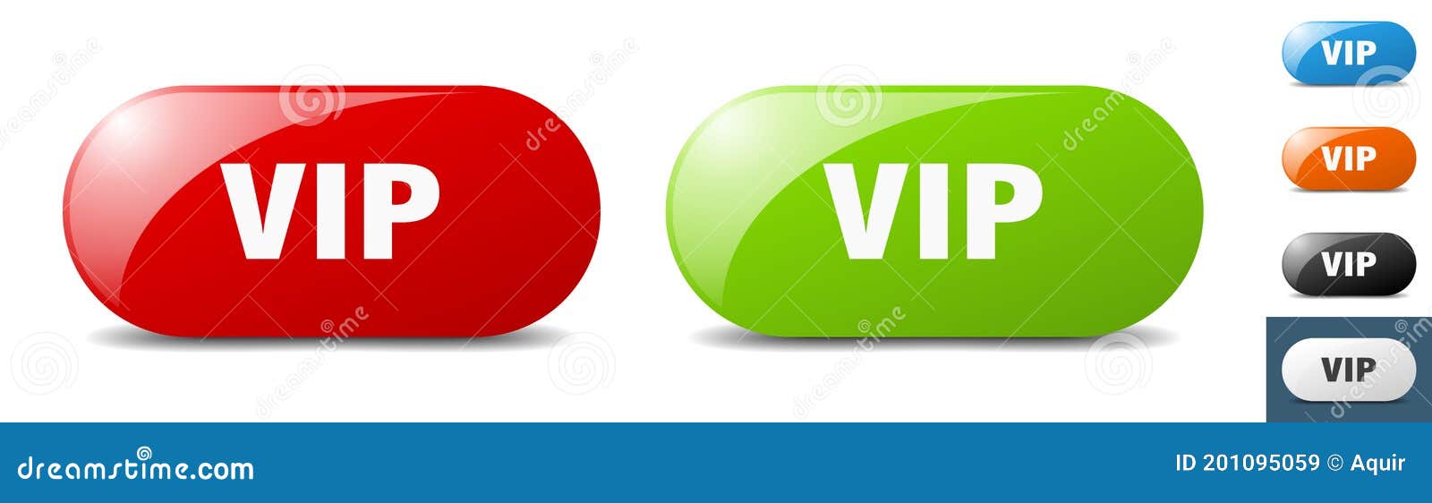 Vip Button. Key. Sign. Push Button Set Stock Vector - Illustration of ...