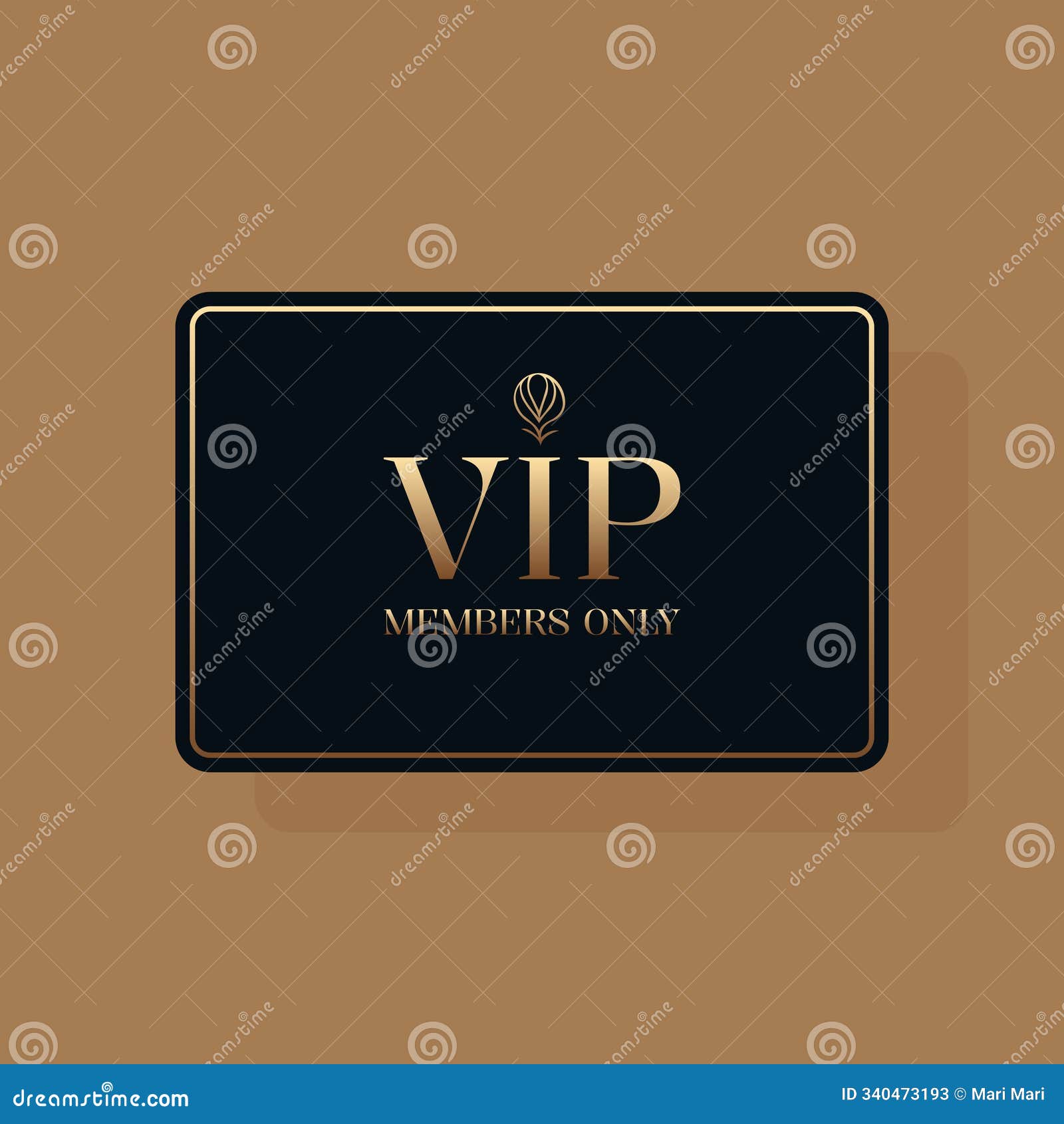 Vip Card Design Flat Vector Stock Illustration - Illustration of flat ...