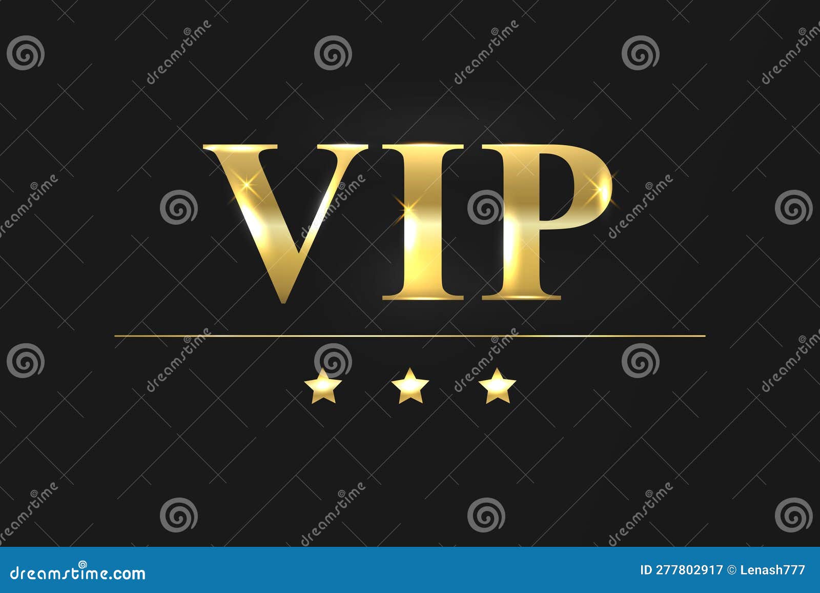 Vip Gold Ticket.Vip in Abstract Style on Black Background.Premium Card ...