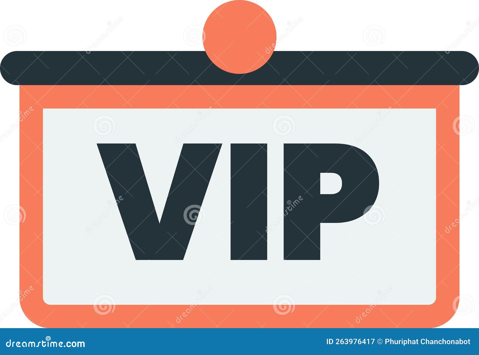 VIP Card Illustration in Minimal Style Stock Vector - Illustration of ...