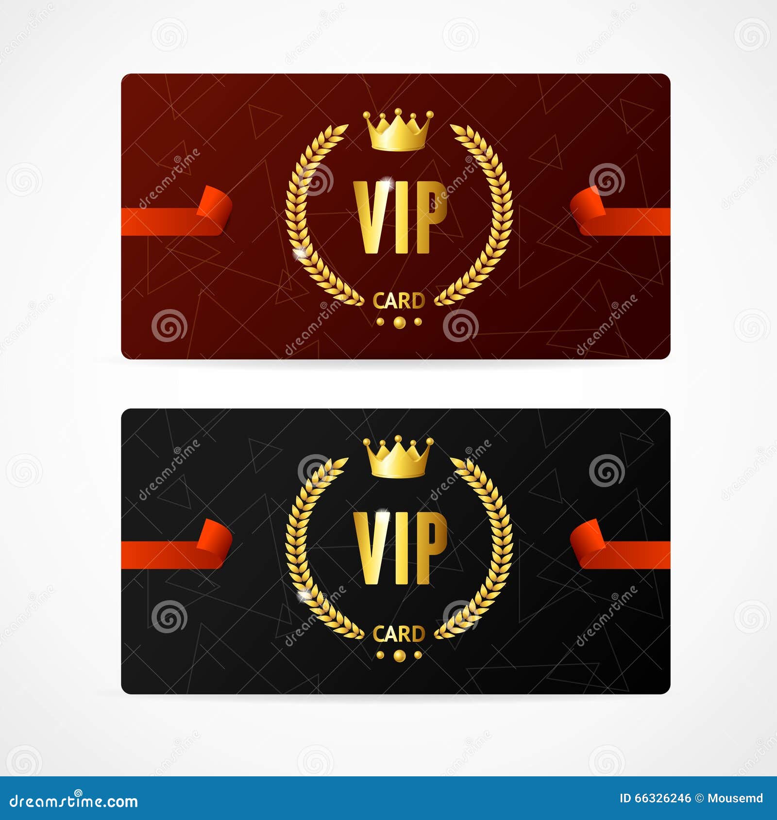 VIP Card Set. Vector stock vector. Illustration of celebrity - 66326246