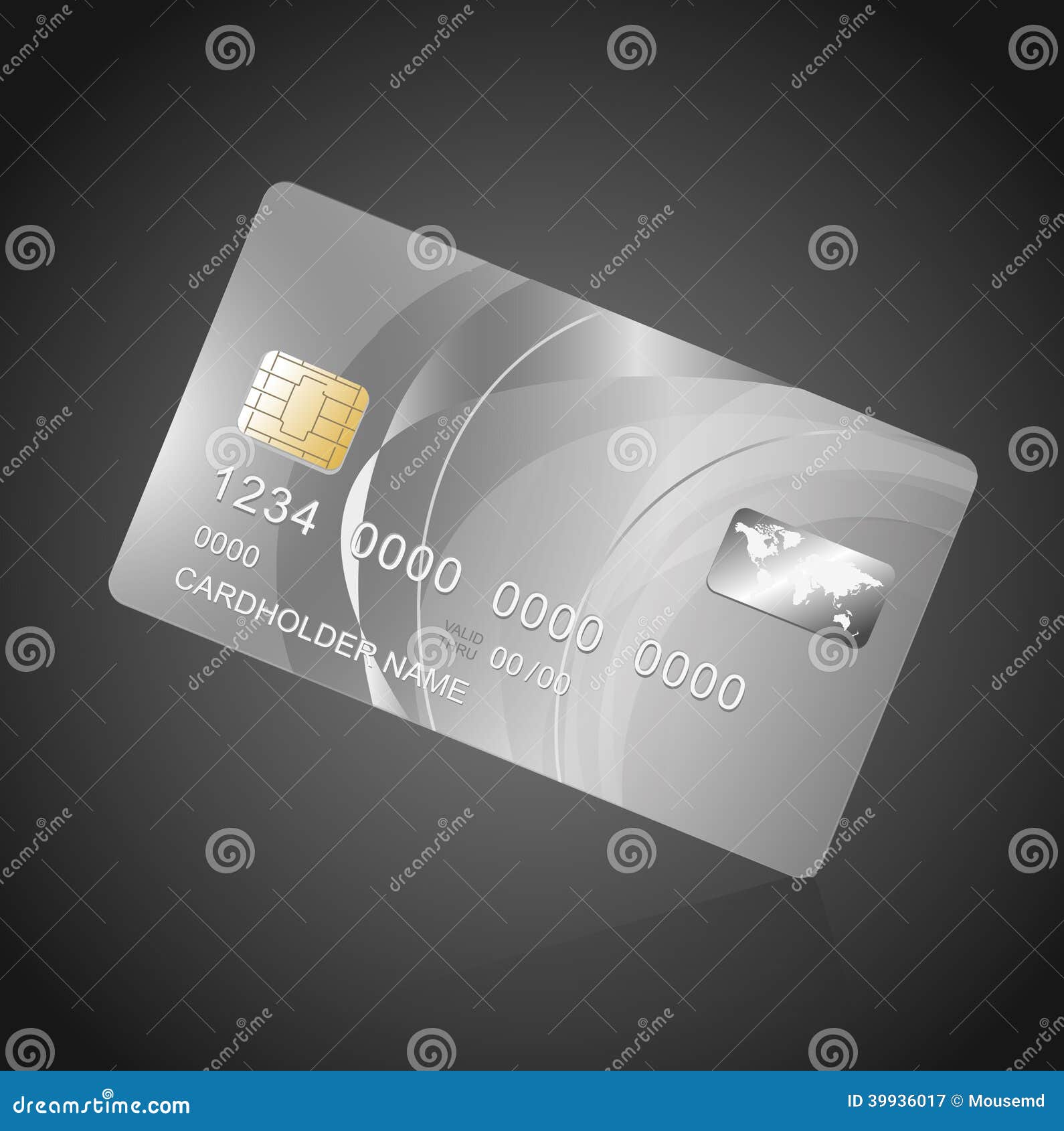 VIP Card silver on black stock vector. Illustration of credit - 39936017
