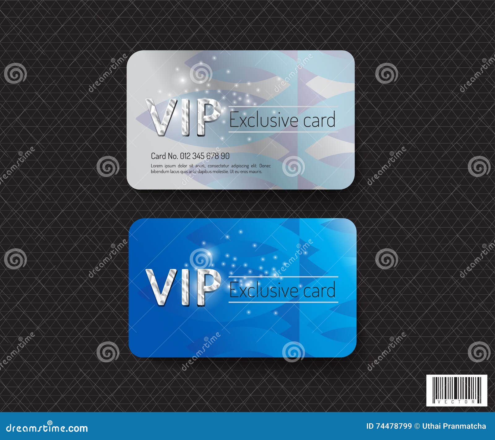 VIP Card Template Design. Luxury Concept Stock Vector - Illustration of ...