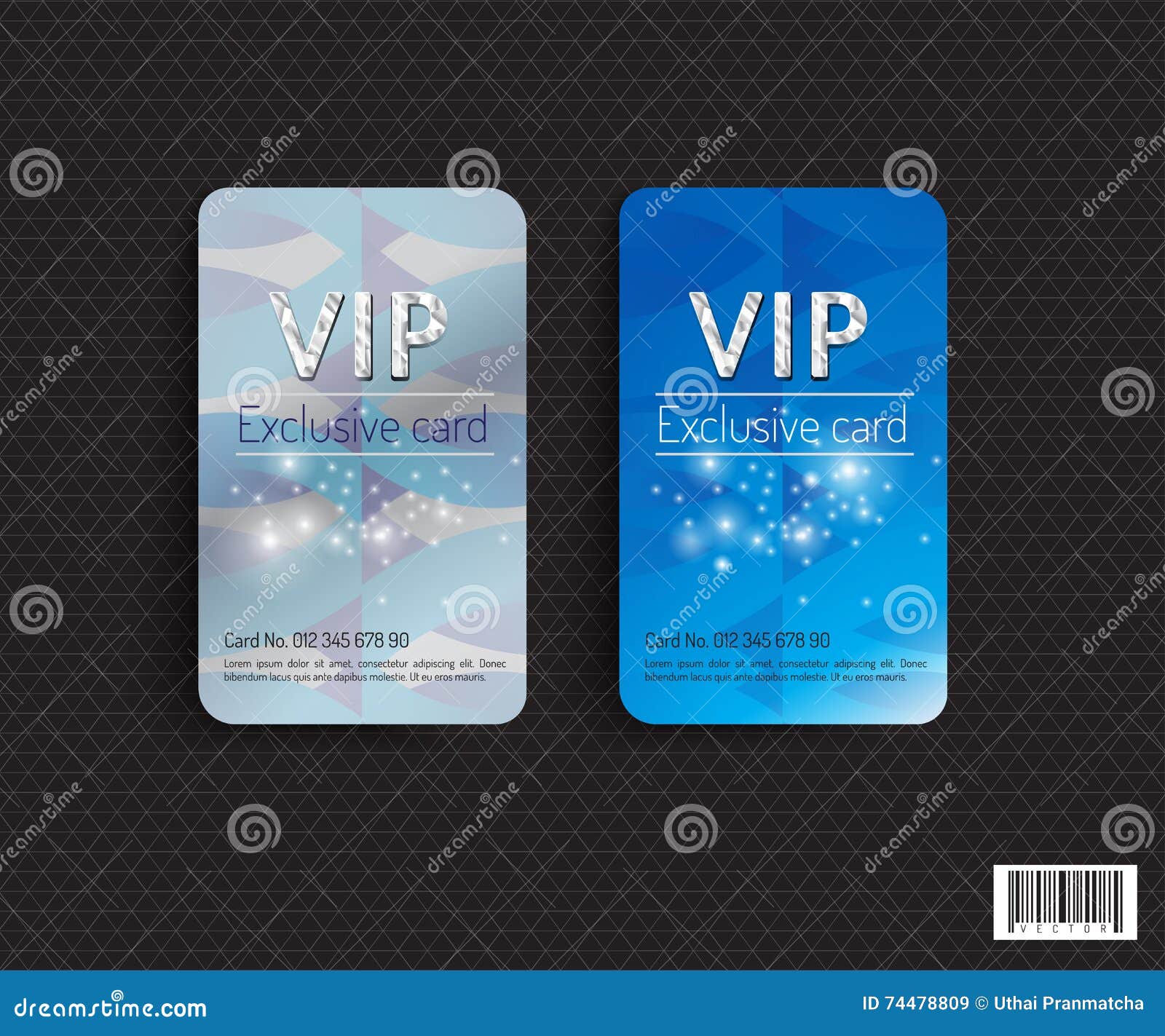 VIP Card Template Design. Luxury Concept Stock Vector - Illustration of ...