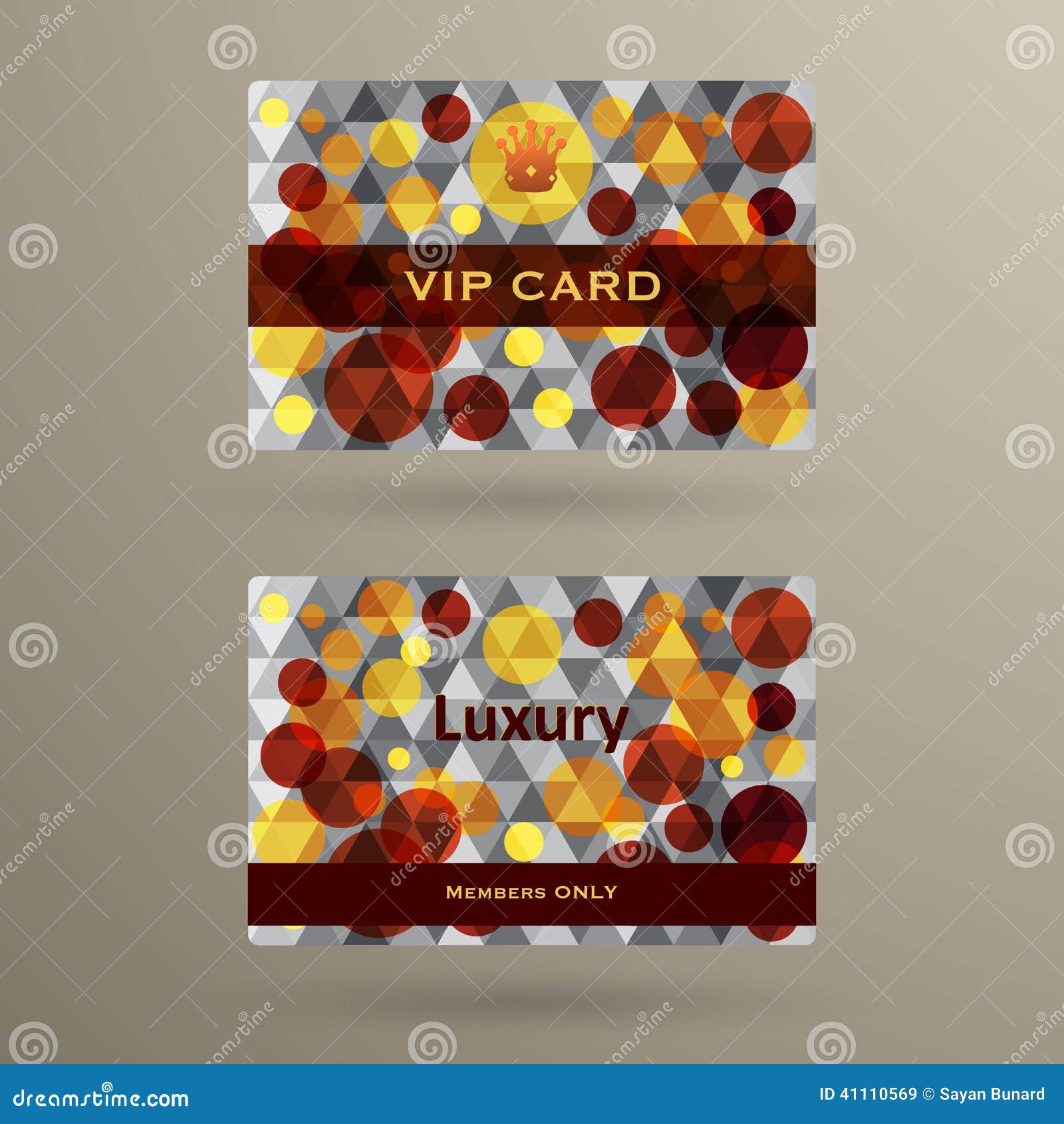 VIP Card Template stock vector. Illustration of luxury - 41110569