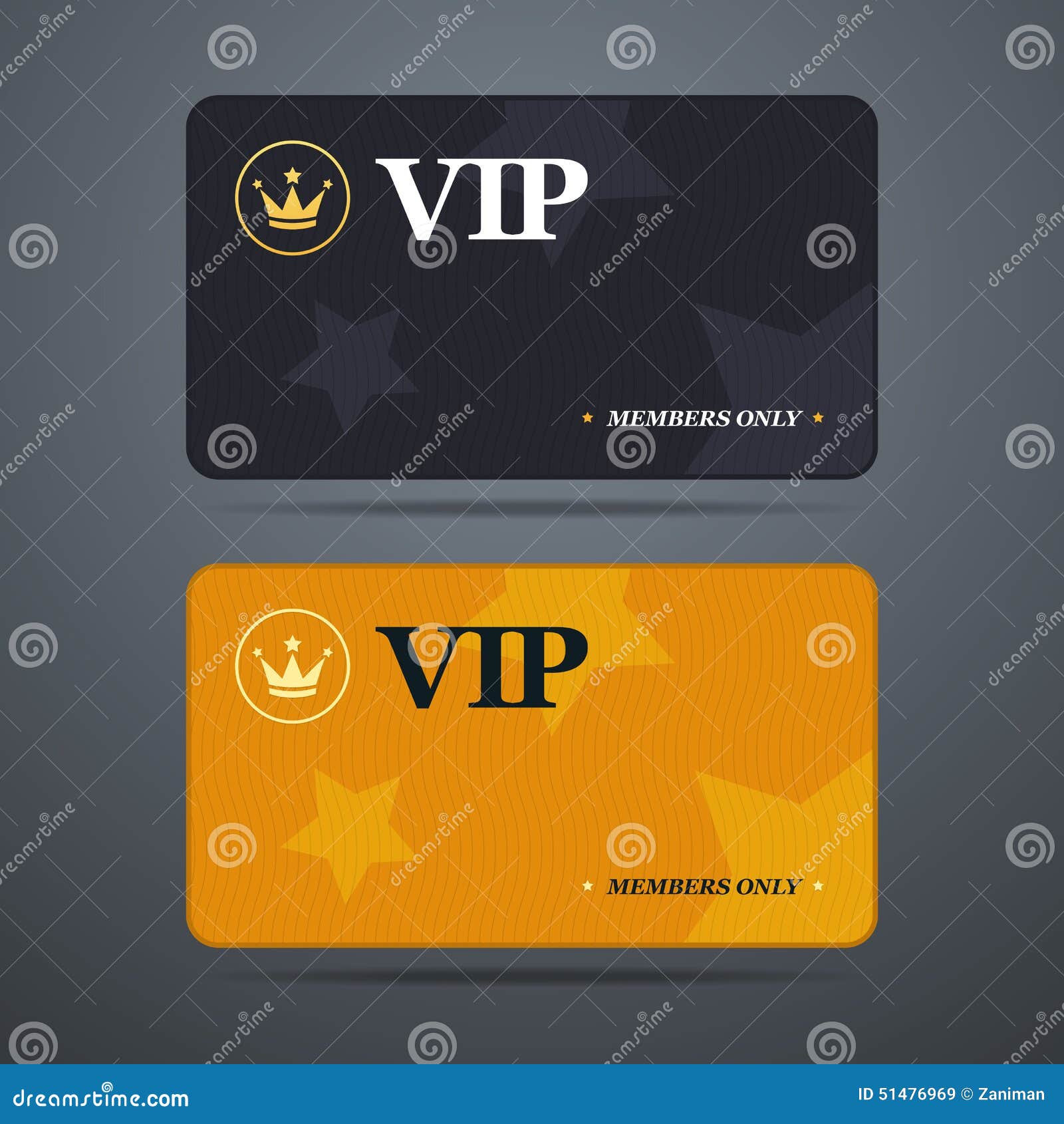 Vip Card Template with Logo and Abstract Stock Vector - Illustration of ...