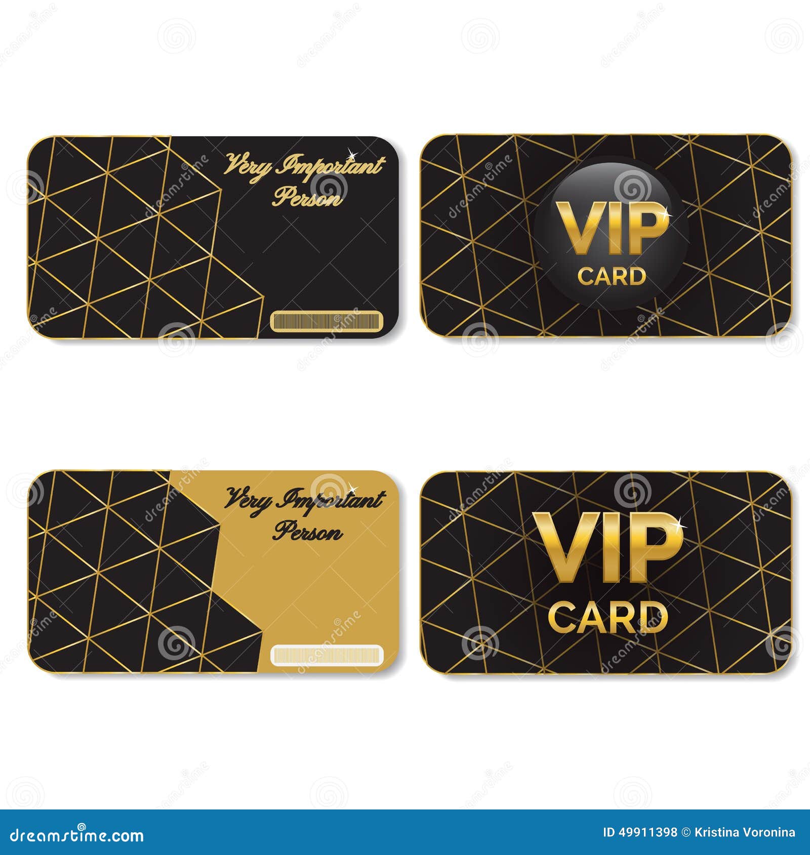VIP Cards Black and Gold stock vector. Illustration of club - 49911398