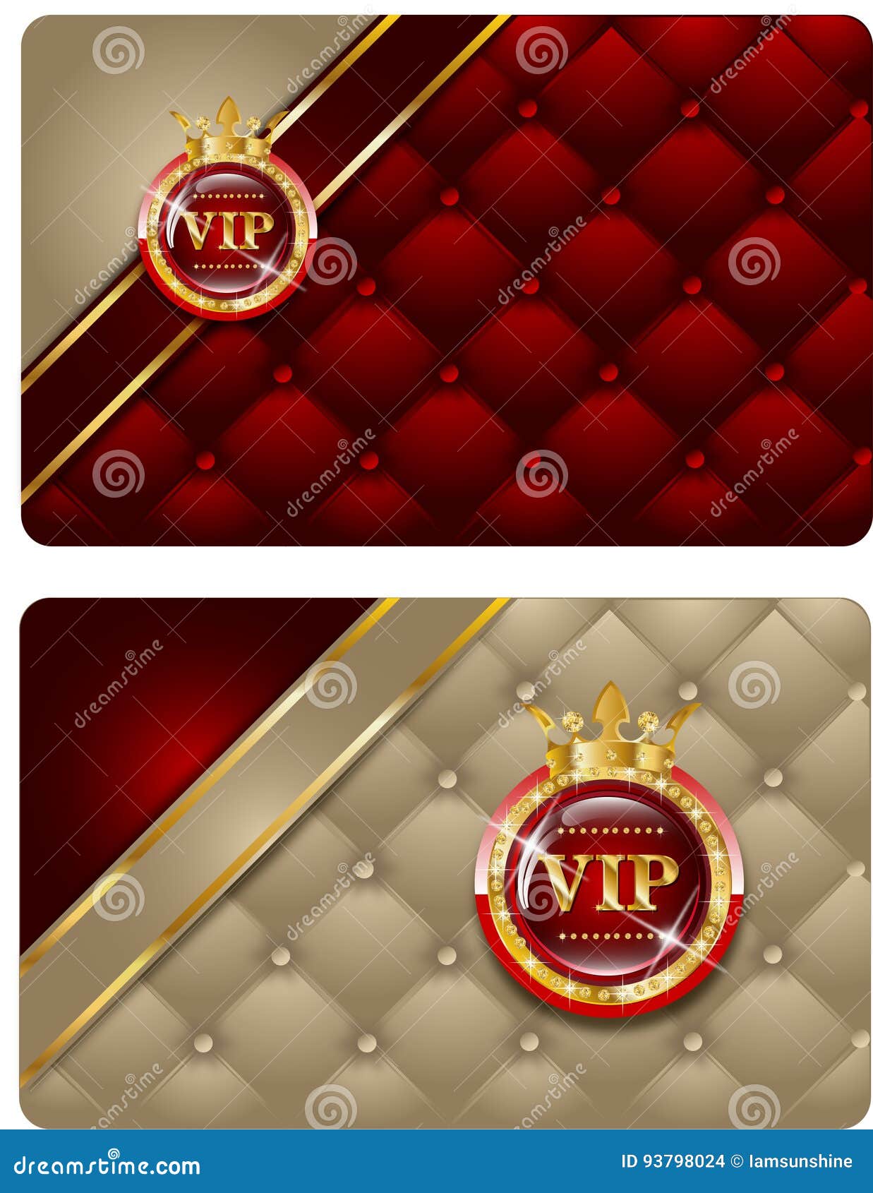 VIP cards stock vector. Illustration of original, brilliant - 93798024