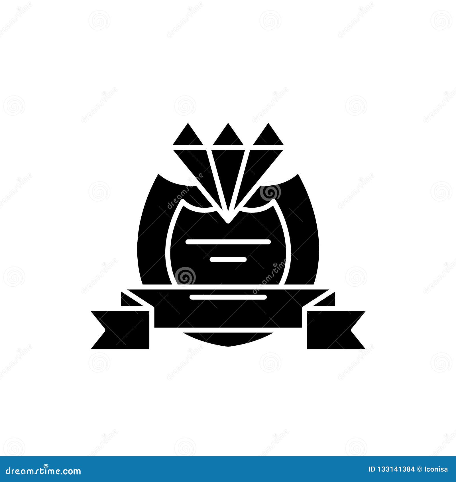 Vip Client Black Icon, Vector Sign on Isolated Background. Vip Client ...