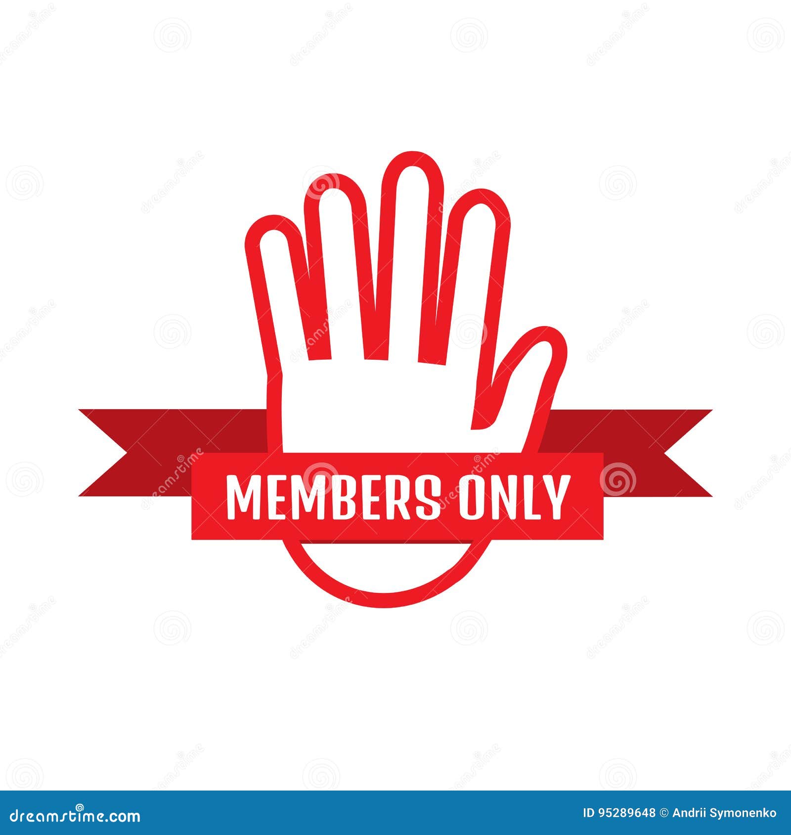 VIP Club Members only Banner. Vector Illustration Stock Vector ...