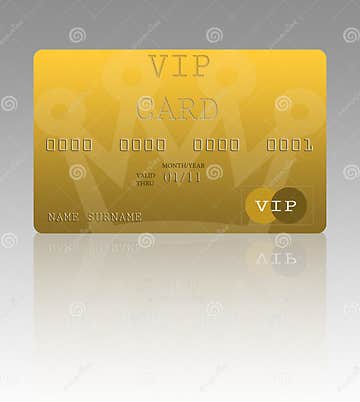 VIP credit card stock illustration. Illustration of credit - 8327092